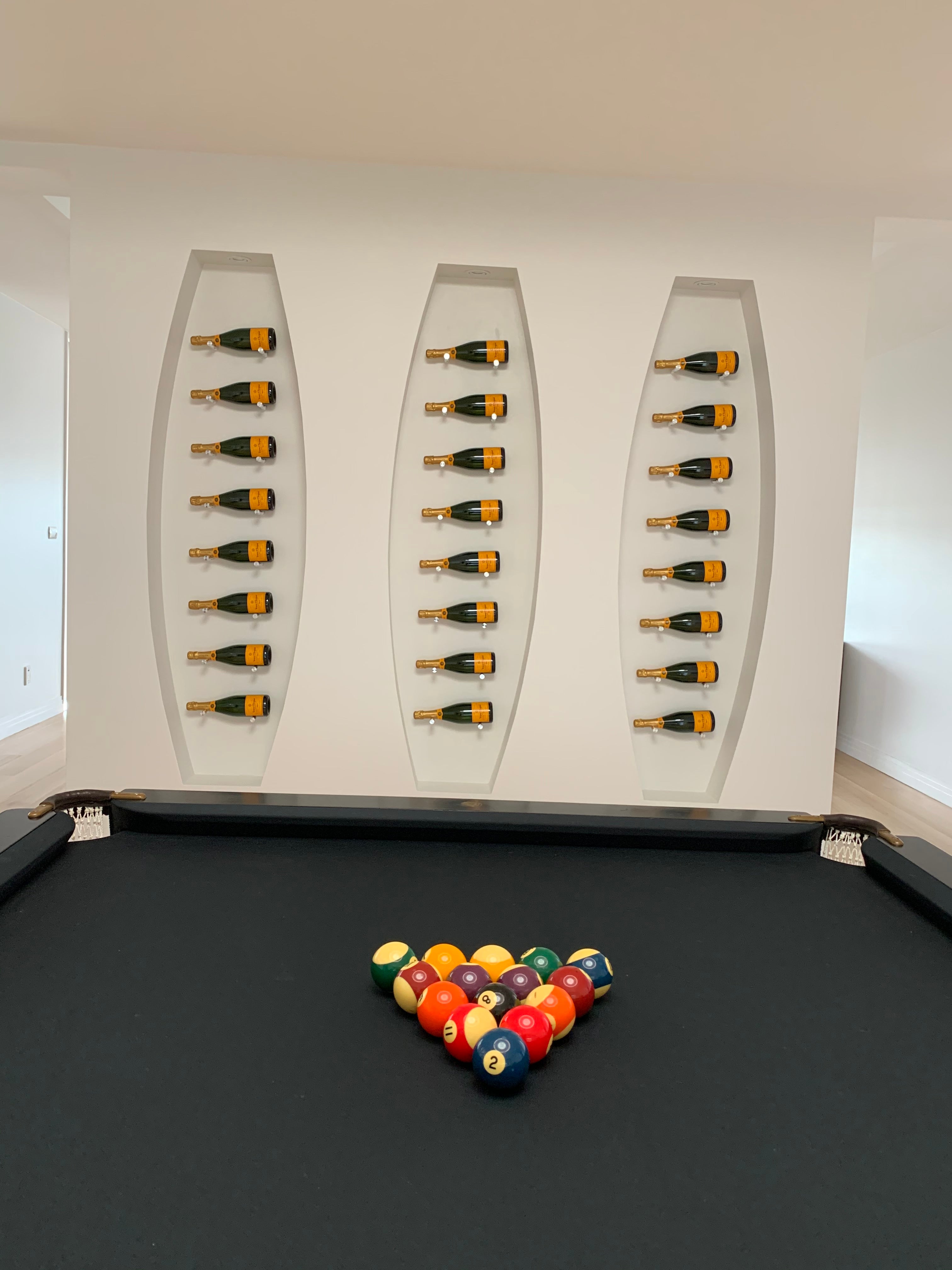 Wine Display On Wall In Pool Room – Wine on the Side